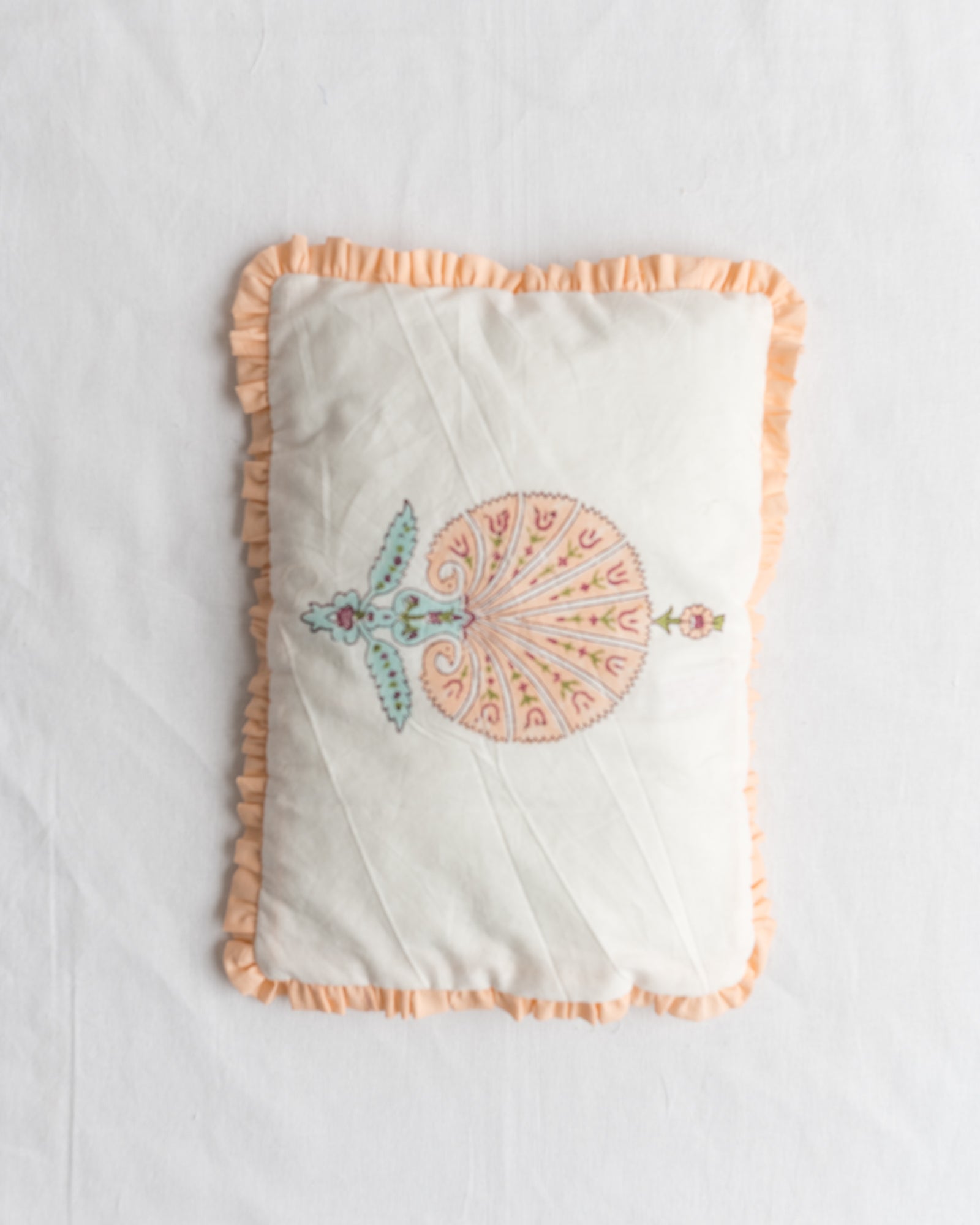 Cotton Baby Pillow Peach Morpankh Print